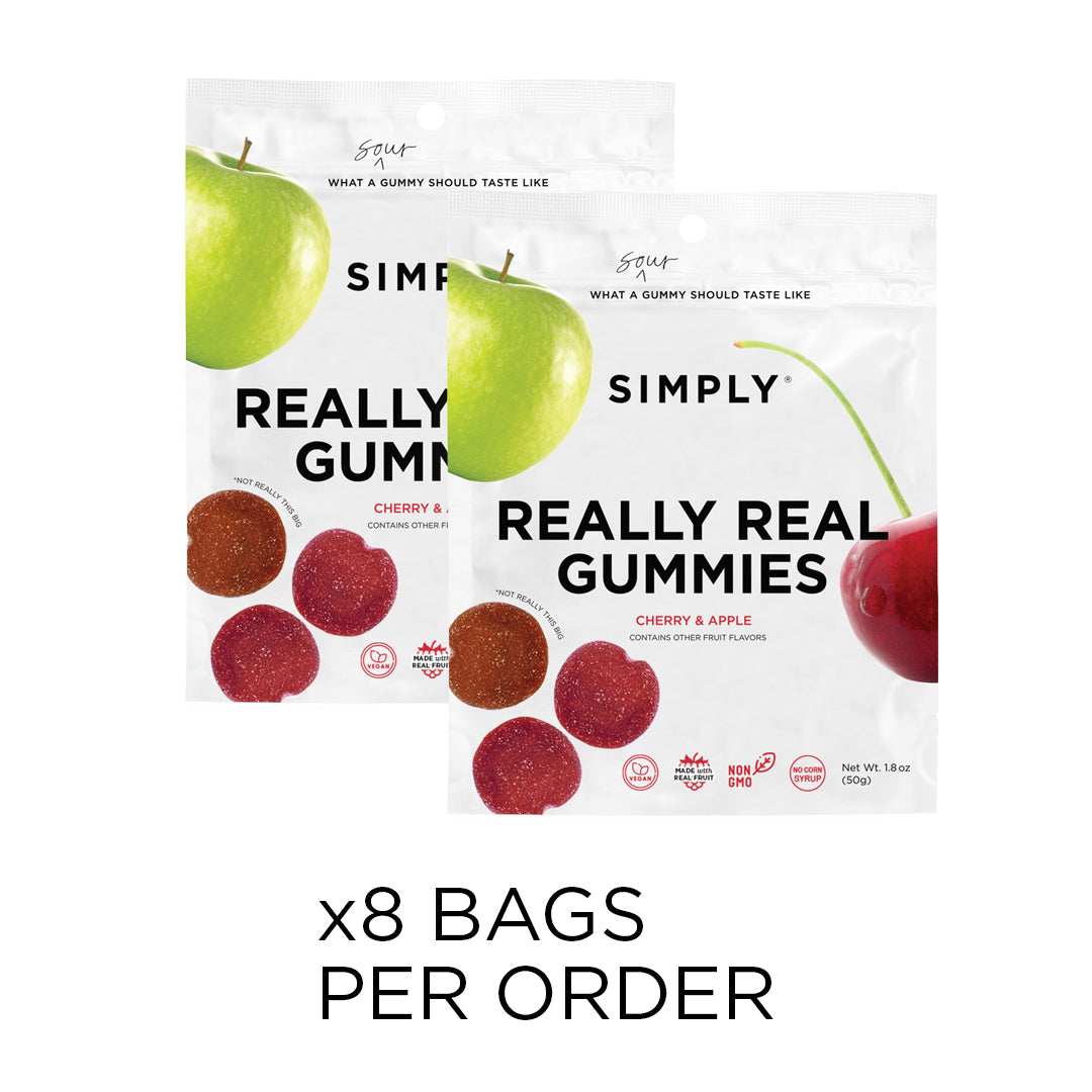Fruit Gummies | Mixed Peach and Raspberry Gummies by Simply – Simply Gum