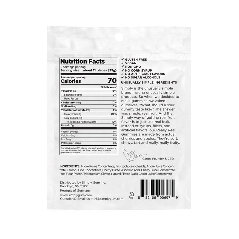 Fruit Gummies | Mixed Peach and Raspberry Gummies by Simply – Simply Gum