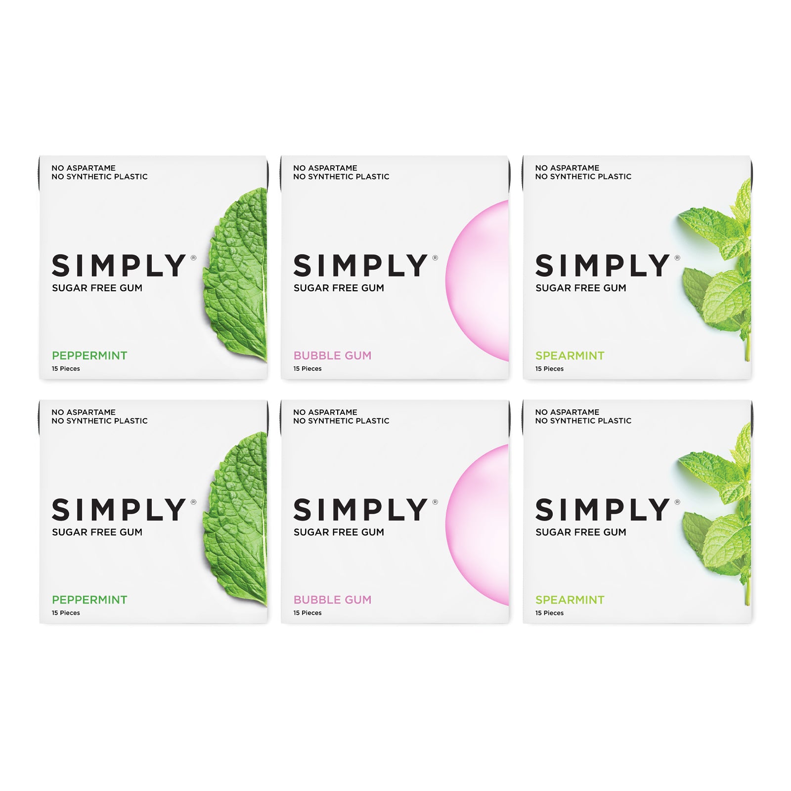 Bubble Gum | Synthetic Free & Sugar Free Gum by Simply Gum