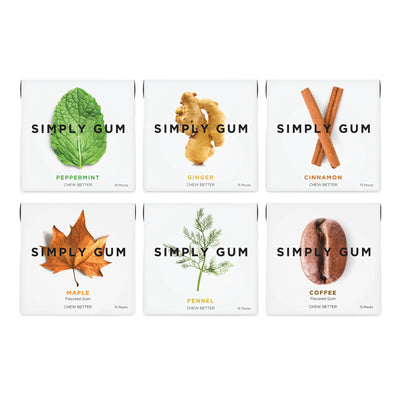 Ginger Gum | All-Natural Ginger Gum by Simply Gum
