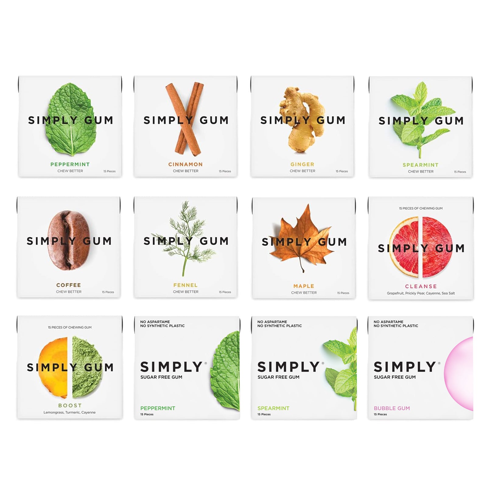 ASSORTED GUM- SAMPLER – Simply Gum