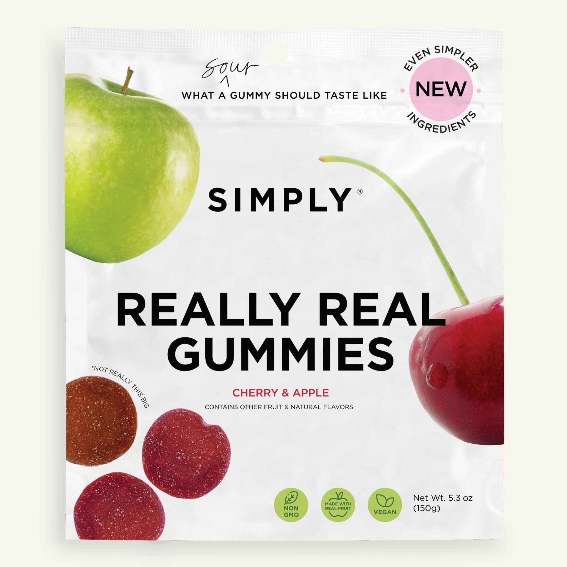 Fruit Gummies | Mixed Peach and Raspberry Gummies by Simply – Simply Gum