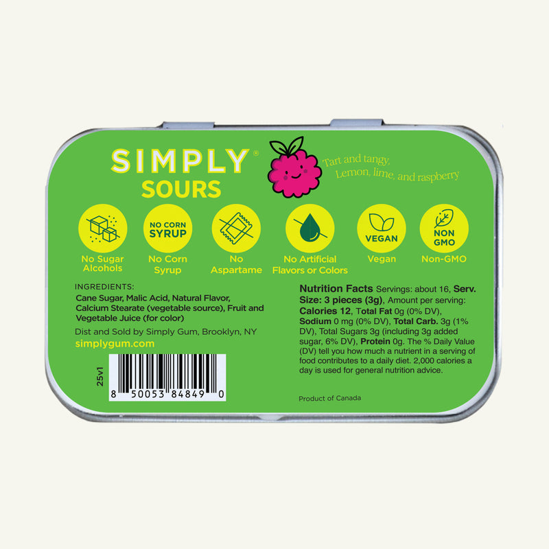 SIMPLY SOURS- CITRUS BERRY – Simply Gum