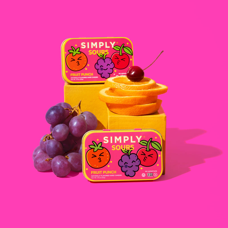 SIMPLY SOURS- FRUIT PUNCH – Simply Gum